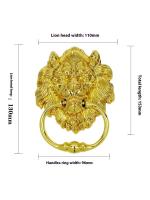 China Sofa Decoration Stick QQ Gold Hardware Accessories Decoration Buckle lion Head Furniture Handle for sale