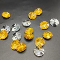 China Modern Style Round Resin Crystal Button Yellow Acrylic for Sofa & Home Decor-for Bathroom & Living Room for sale