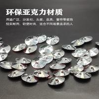 China Modern-Style Red Acrylic Round Resin Button Flat Back Crystal Decorative for Kitchen Bathroom Dining and Living Room for sale