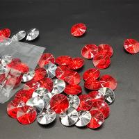 China Modern-Style Red Acrylic Round Resin Button Flat Back Crystal Decorative for Kitchen Bathroom Dining and Living Room for sale