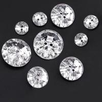 China Modern Design Transparent High-End Crystal Glass Buttons Round Two Eyes Acrylic Sofa Decoration for Living Room Hotels Schools for sale