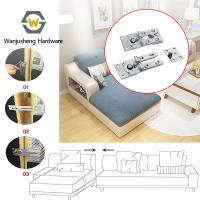 China Furniture Connecting Buckle Hinge Sofa Triangular Base Combined Crocodile-Style Hardware Fittings Fixed Connector for sale