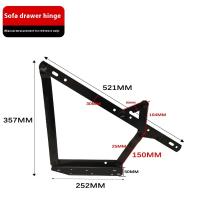 China Wanjusheng Storage Lifting Bed Box Drawer Sofa Hinge Function Hardware Furniture Accessories Hidden Form Sofa Mechanism for sale