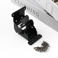China Black 90-Degree Self-Locking Double Brake Hinge for Furniture Coffee Table & Computer Table 180 Folding Lock for sale