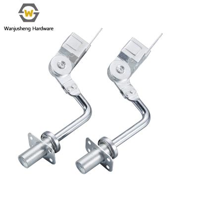 China Hot Selling Headrest Sofa Hinge Bed Hardware Accessories Mechanism Accessories Silver Metal Furniture Headrest Hinge for sale