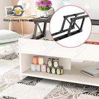 China Modern Metal Top Coffee Table with Elevator-Lifting Mechanism for Dining Living Room or Bedroom for sale