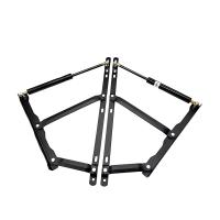 China Storage Bed Lift Hinge Mechanism Bracket Gas Spring Bed Box & Bed Slat Lifting Support Iron Frame for sale