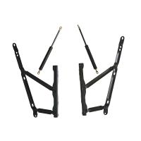 China Storage Bed Lift Hinge Mechanism Bracket Gas Spring Bed Box & Bed Slat Lifting Support Iron Frame for sale