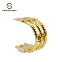 China Luxury Gold Iron C-Shaped Metal Sofa Legs New Design Furniture Accessories for sale