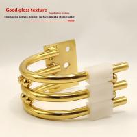 China Luxury Gold Iron C-Shaped Metal Sofa Legs New Design Furniture Accessories for sale