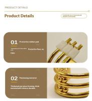 China Luxury Gold Iron C-Shaped Metal Sofa Legs New Design Furniture Accessories for sale