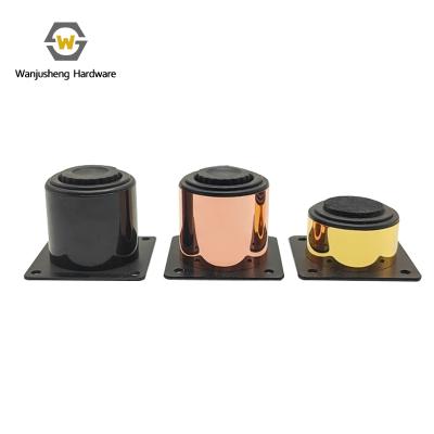 China Round Tube Adjustable Gold Furniture Support Feet Accessories Modern Sofa Legs Cabinet Legs for sale