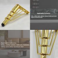 China Wanjusheng Furniture Table Legs Metal Gold Iron Sofa Legs for Cabinets Hotel Apartment Furniture Sofa for sale