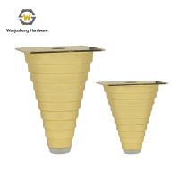 China Conical Furniture Iron Legs New Design Luxury Sofa Legs TV Cabinet Feet Support Feet for sale