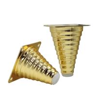 China Conical Furniture Iron Legs New Design Luxury Sofa Legs TV Cabinet Feet Support Feet for sale