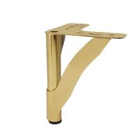 China Wanjusheng Metal Furniture Leg Table Leg Triangle Sofa Popular Gold Y Legs TV Cabinet Supporting Feet for sale