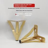 China Wanjusheng Metal Furniture Leg Table Leg Triangle Sofa Popular Gold Y Legs TV Cabinet Supporting Feet for sale
