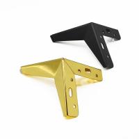 China Diamond-Shaped Three-Pronged Sofa TV Cabinet Coffee Table Bed Feet in Thickened Metal for Supporting Furniture Legs for sale