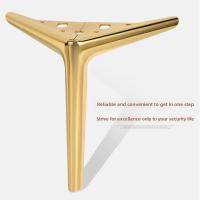 China Metal Modern Sofa Legs Fashion Furniture Table Legs Decorative Cabinet Feet Gold Steel Chrome Sofa Feet for sale