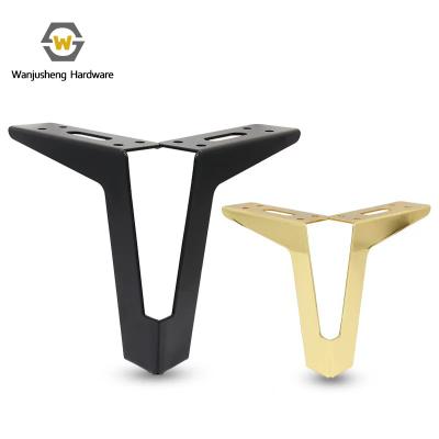 China High Quality Furniture Supports Gold Black Cast Iron Metal Sofa Cabinet Feet Bedside Table Legs for sale