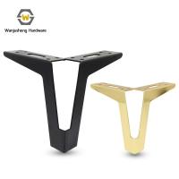 China High Quality Furniture Supports Gold Black Cast Iron Metal Sofa Cabinet Feet Bedside Table Legs for sale