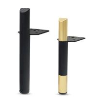 China Modern Aluminum Alloy Bathroom Cabinet Legs Light Luxury Gold Black Furniture Sofa Support Adjustable Coffee Table Cabinet Legs for sale