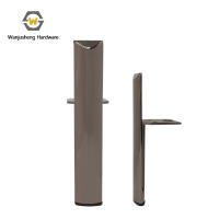 China Sofa Legs Metal Iron Flat Chair Support Furniture Feet Nightstand Legs Black Sofa Legs for sale