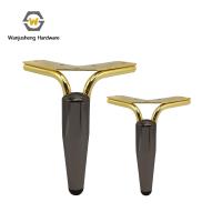 China Multicolor Metal Triangle Table Legs Furniture Modern Luxury Gold Chrome Base Cabinet Sofa Bed Legs for Kitchen Hotel Bedroom for sale