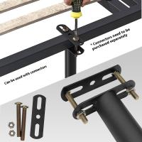 China Modern Design Metal Rod Frame Foot Bed Adjustable Support Hardware Soft Board Furniture Center Foot for sale
