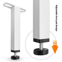 China Modern T-shaped Adjustable Telescopic Bed Foot square Tube Metal Frame Leg square Tube Support Bed Furniture Hardware for sale