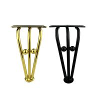 China Wanjusheng Decorative Furniture Cabinet Iron Legs New Sofa Legs Gold Hardware Accessories for sale