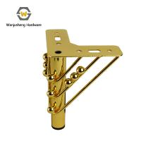 China Custom Triangle Gold Modern Metal Iron Sofa Legs Solid Furniture Legs Cabinet Office Furniture Living Room Furniture for sale