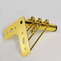 China Custom Triangle Gold Modern Metal Iron Sofa Legs Solid Furniture Legs Cabinet Office Furniture Living Room Furniture for sale