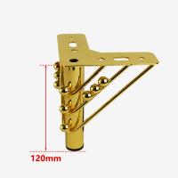 China Custom Triangle Gold Modern Metal Iron Sofa Legs Solid Furniture Legs Cabinet Office Furniture Living Room Furniture for sale