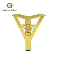 China Latest Sofa Gold Decorative Hardware Furniture Feet Custom Table Sofa Feet Cabinet Metal Furniture Feet for sale