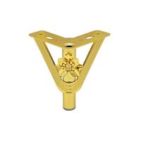 China Latest Sofa Gold Decorative Hardware Furniture Feet Custom Table Sofa Feet Cabinet Metal Furniture Feet for sale