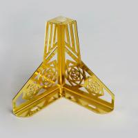 China Wanjusheng Latest Sofa Yellow Decorative Hardware Furniture Feet Custom Table Sofa Feet Cabinet Metal Furniture Feet for sale