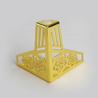 China Wanjusheng Latest Sofa Yellow Decorative Hardware Furniture Feet Custom Table Sofa Feet Cabinet Metal Furniture Feet for sale