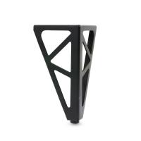 China Wanjusheng Hollow Table Legs Sofa Hardware Accessories 150mm Metal Chrome V-shaped Triangle Furniture Legs for sale
