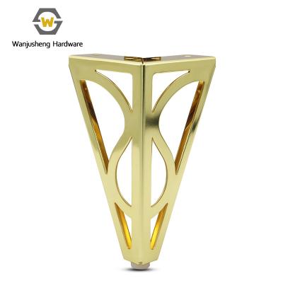 China Wanjusheng Hardware Accessories Metal Sofa Legs Modern Simple Gold Furniture Feet for sale