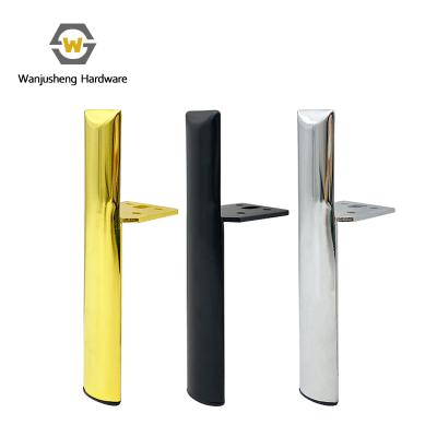 China Sofa Legs Black Gold Conical Decorative Support Hardware Silver Copper Steel Furniture Feet Metal Chrome Sofa Cabinet Legs for sale