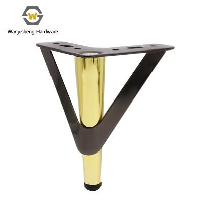 China Wanjusheng Decorative Sofa Accessories Iron Furniture Legs Durable Decorative Metal Cabinet Feet Sofa Legs for sale