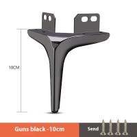 China Hot Selling Furniture Accessories Hardware Sofa Legs Metal Furniture Black Corner Coded Bed Legs Gold Furniture Legs for sale
