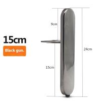 China Modern Simple Gold and Black Iron Metal Bed Feet and Sofa Legs Durable Gun Hardware for Dining Room and Hotel Furniture for sale