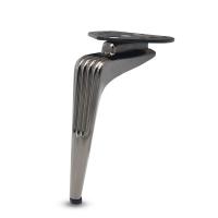 China Modern Luxury Gold Gun Black Metal Bed Feet Cold-Rolled Steel Sofa Legs for Hospital Furniture Cabinet Feet Table Legs for sale