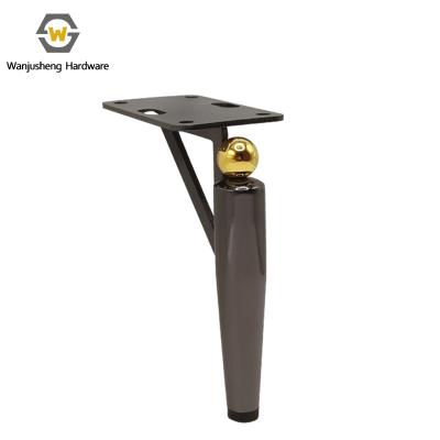 China New Light Luxury  Furniture Legs Black Hardware Instead of Metal for Sofas Premium Home Decor for sale