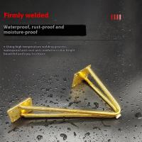 China Wanjusheng Furniture V-shaped Iron Gold Feet Metal Cabinet Sofa Feet for Living Room Hotel Apartment for sale