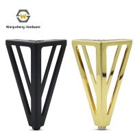 China High Quality 15cm Gold Metal Sofa Leg Cutout Pattern Home Furniture Kitchen Dining Room Bedroom Accessories for sale