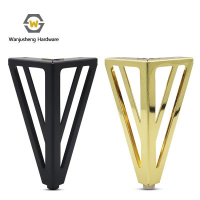 China High Quality 15cm Gold Metal Sofa Leg Cutout Pattern Home Furniture Kitchen Dining Room Bedroom Accessories for sale