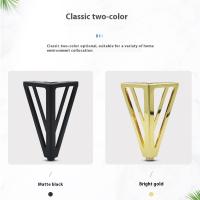 China High Quality 15cm Gold Metal Sofa Leg Cutout Pattern Home Furniture Kitchen Dining Room Bedroom Accessories for sale